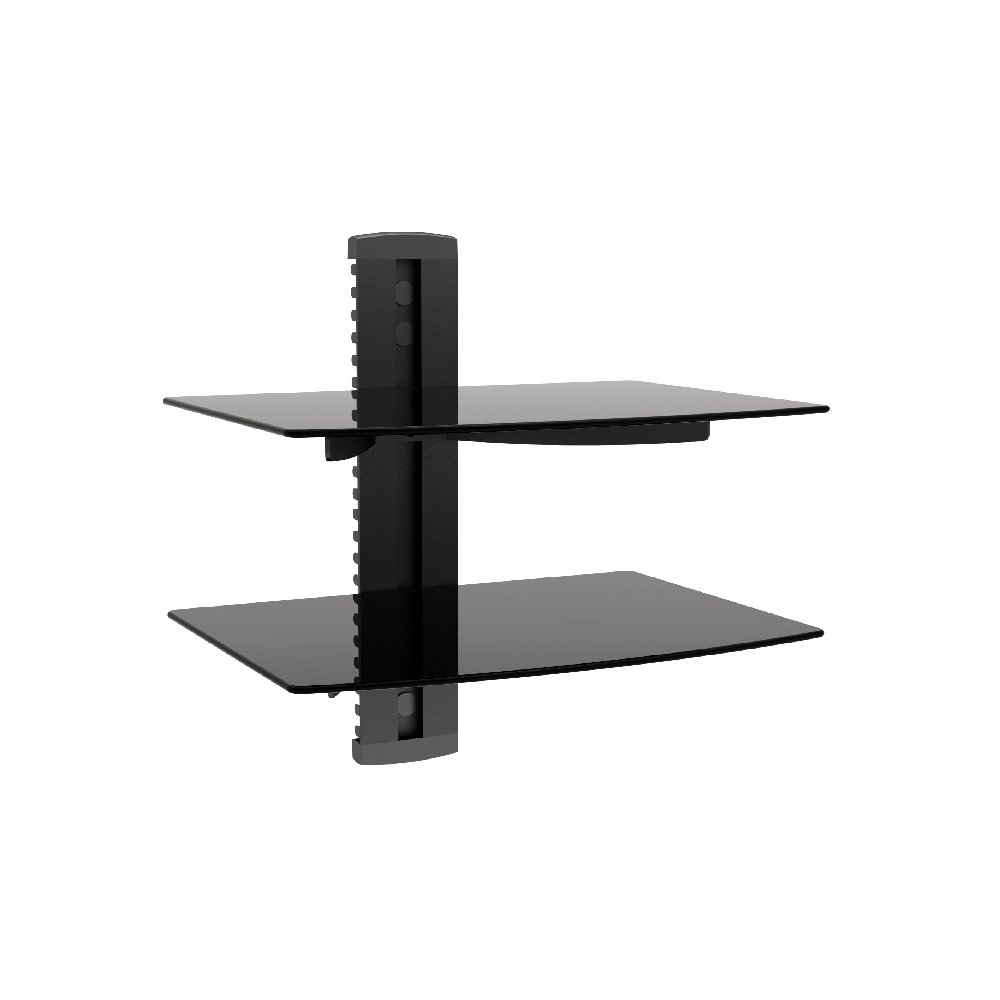 DVD / Cable Box Wall Mount Double Shelf – True Vision TV Wall Mount ...